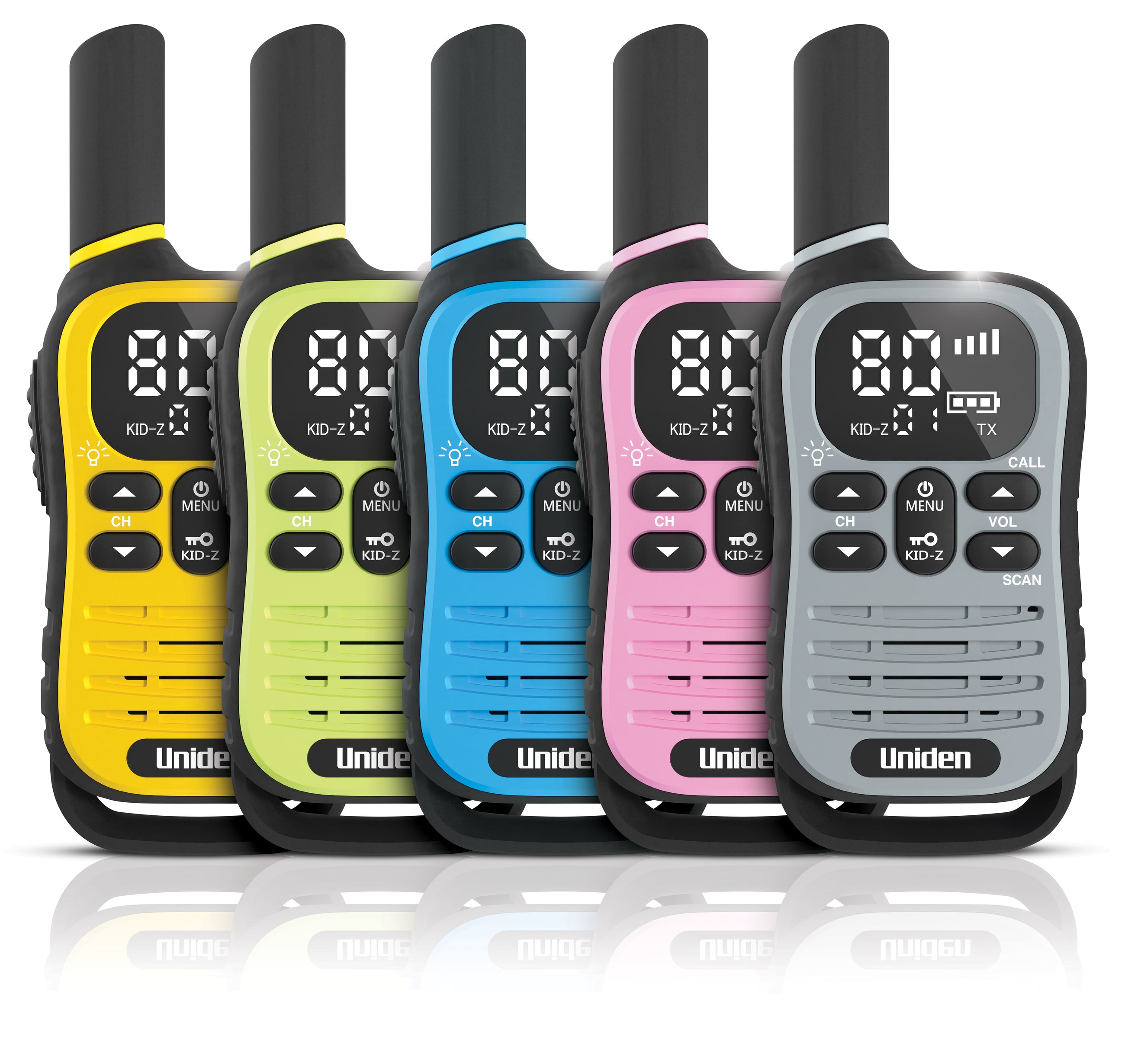Uniden UH45-5 Max UHF CB Radio Five Pack – Family & Outdoor Use