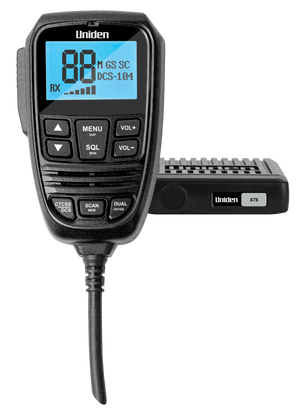 X76 Mini Compact UHF CB Mobile With Remote Speaker MIC and Large LCD ...