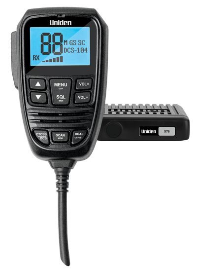 X76 Mini Compact UHF CB Mobile With Remote Speaker MIC and Large LCD ...