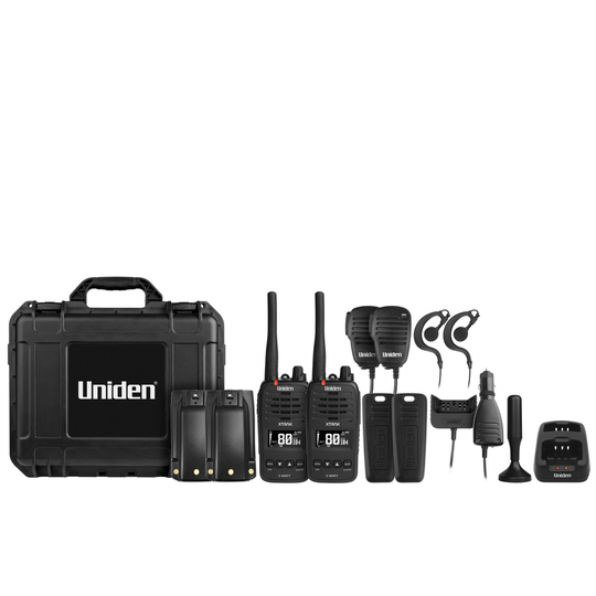 UH755-2DLX | 5 Watt UHF CB Splashproof Handheld Radio – Deluxe Pack ...
