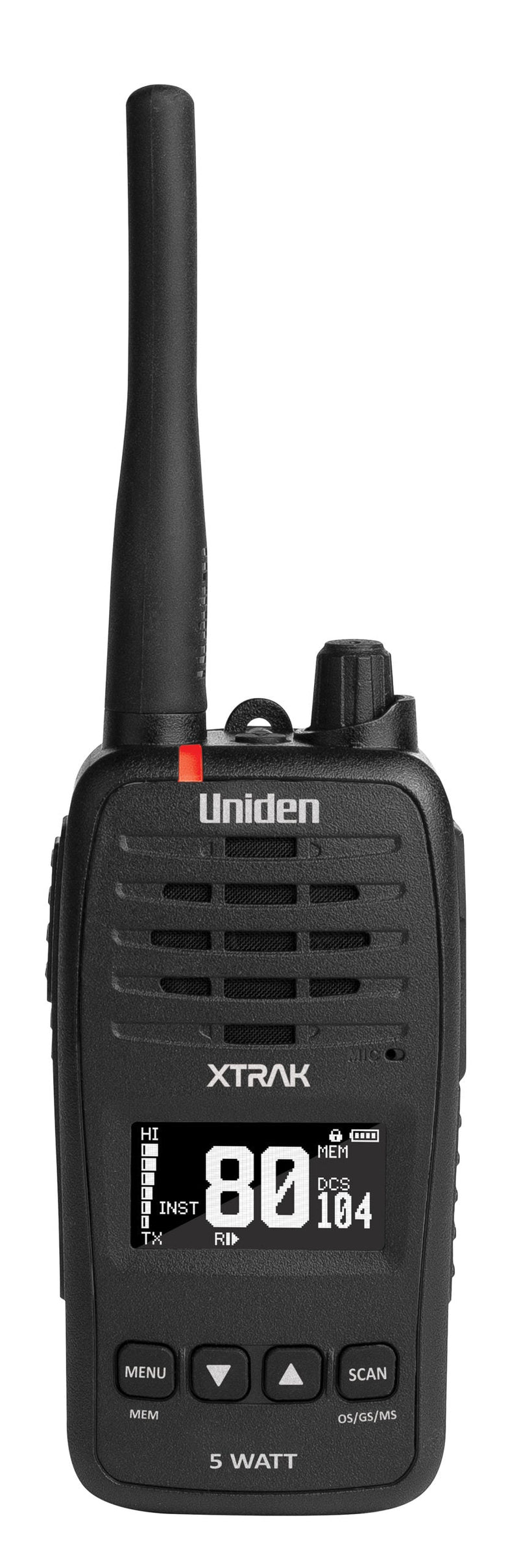 XTRAK 50-2TP 5 Watt Waterproof Smart UHF Handheld Radio with Large OLED ...