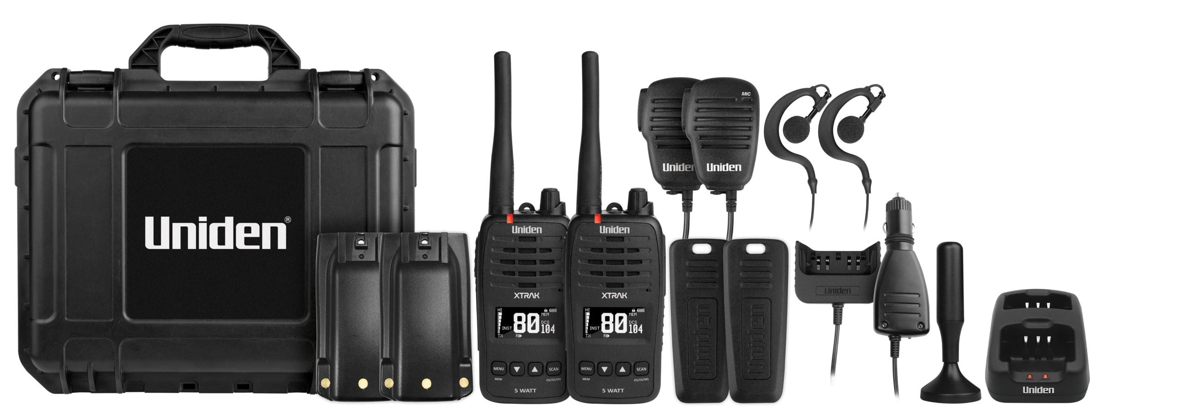 XTRAK 50-2TP 5 Watt Waterproof Smart UHF Handheld Radio with Large OLED ...